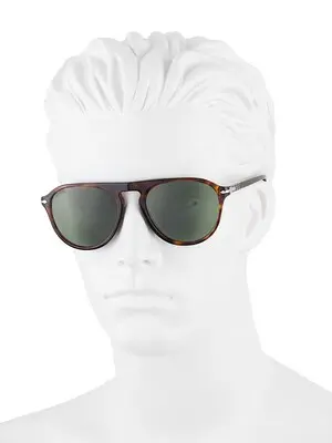 Persol 55mm Aviator Sunglasses