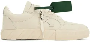 Off-White Off-White Beige Vulcanized Sneakers - Camel Camel