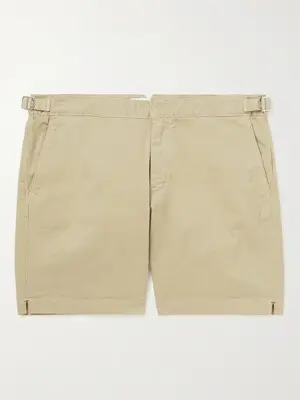 Orlebar Brown Bulldog Slim-fit Stretch-cotton Twill Shorts - Neutrals