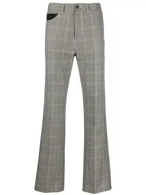Marni Prince Of Wales Straight Leg Trousers - Black