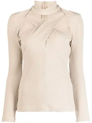 J KOO Crossover Long-sleeve Top