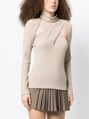 J KOO Crossover Long-sleeve Top