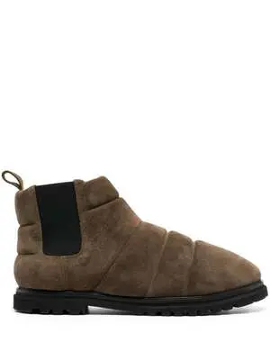 Nanushka Quilted Chelsea Ankle Boots - Green