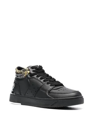 Versace Logo-print Hi-top Sneakers