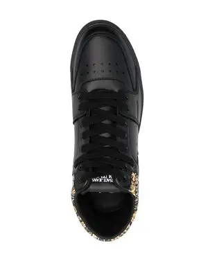 Versace Logo-print Hi-top Sneakers