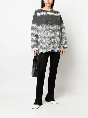 VITELLI Contrasting-stitch Knit Jumper