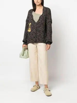 VITELLI Embroidered-detail Knit Cardigan
