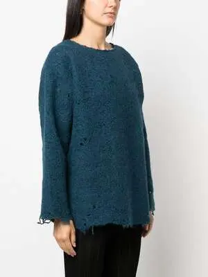 VITELLI Distressed-effect Knit Jumper