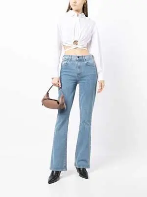 LE JEAN Remy High-waisted Flare Jeans