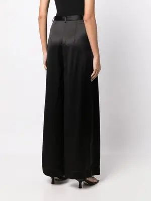 Goen.j Pleated Wide-leg Pants - Black