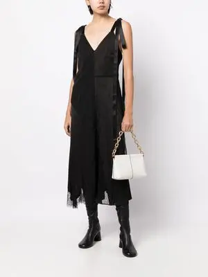 Goen.j Lace-trim Midi Dress