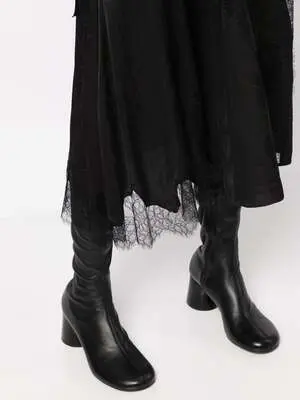 Goen.j Lace-trim Midi Dress