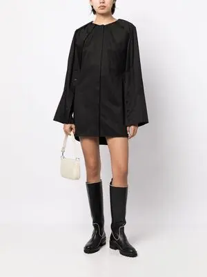 Goen.j Long-sleeve Mini Shirt Dress - Black