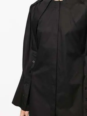 Goen.j Long-sleeve Mini Shirt Dress - Black