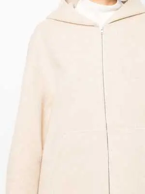 Goen.j Zip-up Hooded Jacket - Neutrals