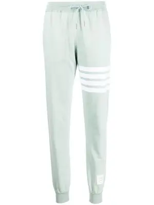 Thom Browne 4-bar Stripe Cotton Sweatpants - Green