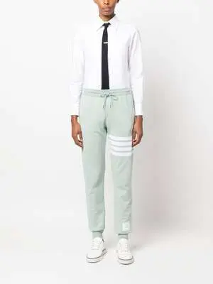 Thom Browne 4-bar Stripe Cotton Sweatpants - Green