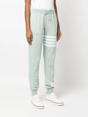 Thom Browne 4-bar Stripe Cotton Sweatpants - Green