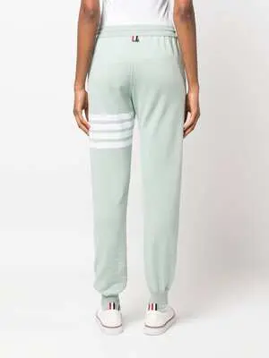 Thom Browne 4-bar Stripe Cotton Sweatpants - Green