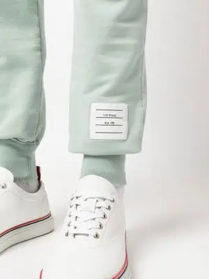 Thom Browne 4-bar Stripe Cotton Sweatpants - Green