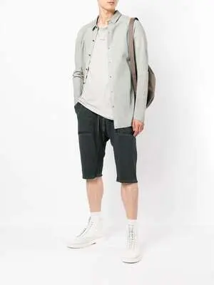 ISAAC SELLAM EXPERIENCE Suede Long-sleeve Shirt