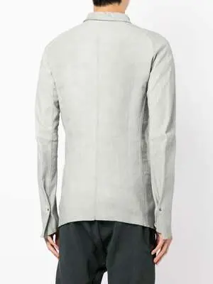 ISAAC SELLAM EXPERIENCE Suede Long-sleeve Shirt
