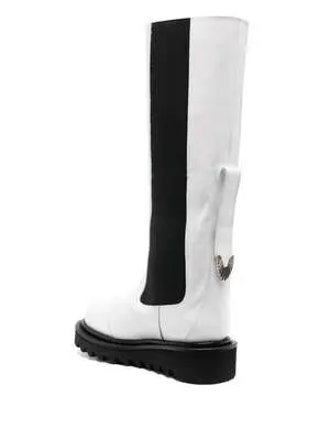 Toga Two-tone Knee Boots