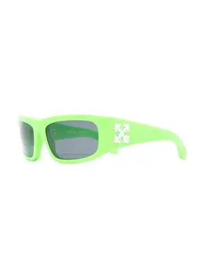 Off-White Arrows Rectangular Sunglasses - Green