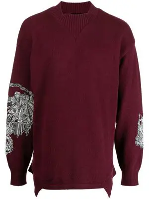 SONGZIO Embroidered Crew-neck Jumper