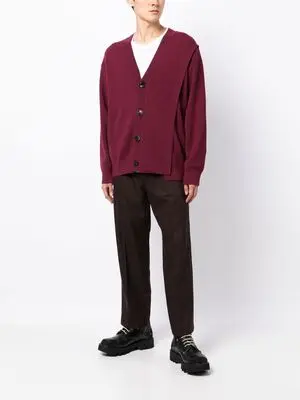 SONGZIO Asymmetric V-neck Cardigan