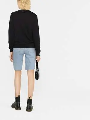 Karl Lagerfeld Ikon Organic-cotton Sweatshirt - Black