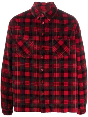 ERL Long-sleeve Corduroy Checked Shirt