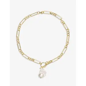 LA MAISON COUTURE Amadeus Alba Keshi Pearl Necklace - Gold