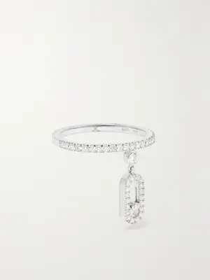Messika Move Uno Tassel Diamond Ring - Silver