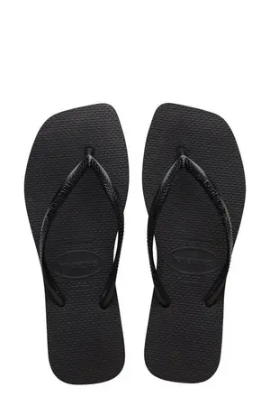 Havaianas Slim Square Flip Flop - Black