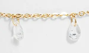 VIDAKUSH Crystal Charm Anklet