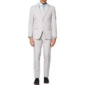 Opposuits Groovy Grey Slim Fit Two-piece Suit & Tie Set