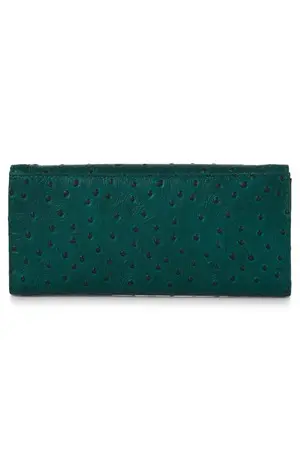 Brahmin Veronica Leather Envelope Wallet - Emerald