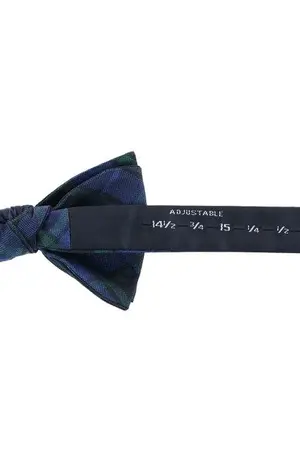 Trafalgar Ives Plaid Silk Bow Tie - Green