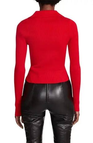 Steve Madden Cinch Waist Long Sleeve Top