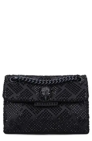 Kurt Geiger Mini Kensington Embellished Crossbody Bag - Black