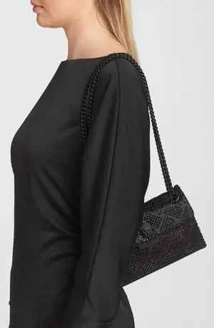 Kurt Geiger Mini Kensington Embellished Crossbody Bag - Black