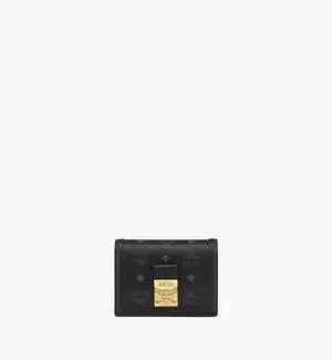 Mcm Tracy Wallet In Visetos - Black