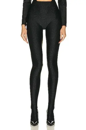 DANIELE CARLOTTA Glittered Spandex Legging
