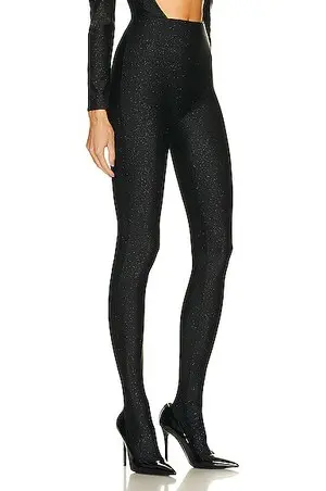 DANIELE CARLOTTA Glittered Spandex Legging