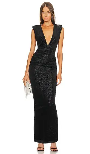 Michael Costello V Neck Evening Dresses