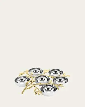 Michael Aram Olive Branch 6-compartt Serving Plate - One-color