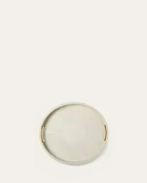 Aerin Modern Faux Shagreen Cocktail Tray