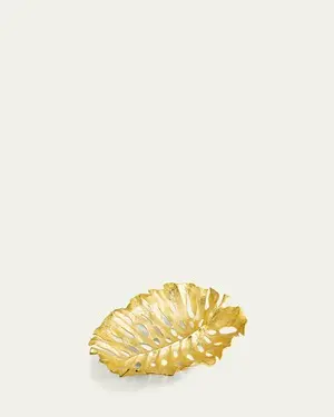 Michael Aram Golden Monstera Centerpiece