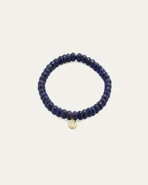 SYDNEY EVAN 14k Gold Diamond & Sapphire Charm Bracelet